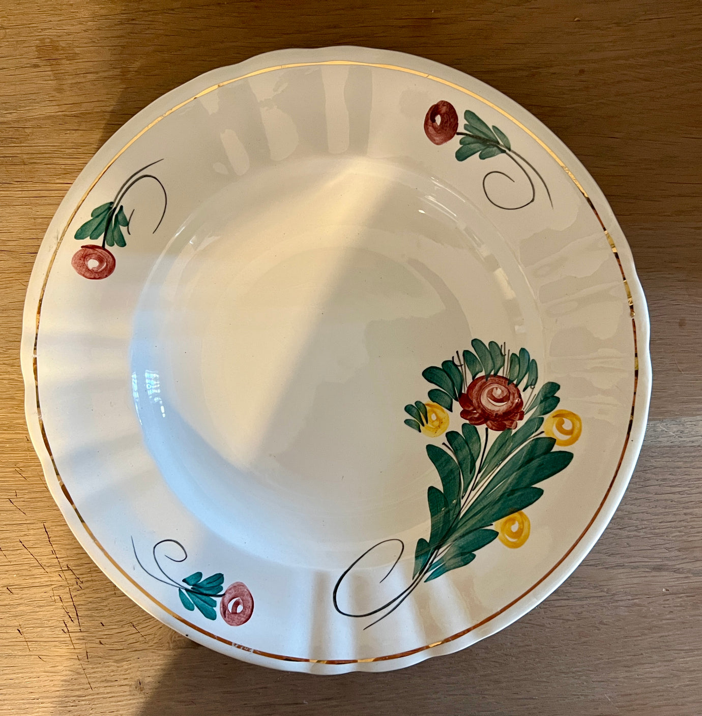 Deep plate / Soup plate / Pasta plate - Nimy - décor in FARMHOUSE styl ...